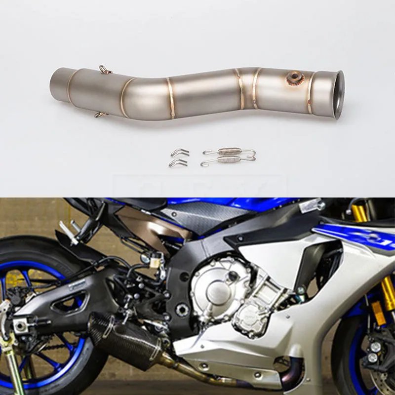 Motorcycle Exhaust Muffler Middle Link Pipe Connection Pipe For Yamaha ...