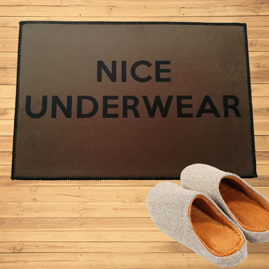 Nice Underwear Doormat Entrance Welcome Mat Hallway Doorway Bathroom ...