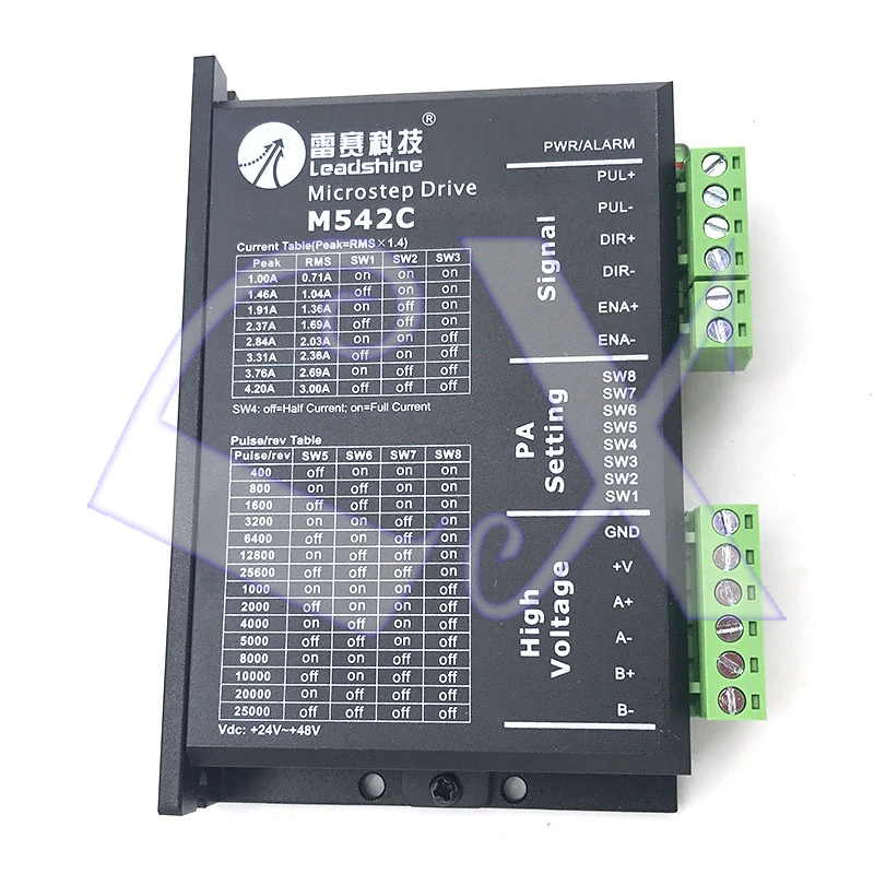 Original Leadshine 2 Phase Analog Stepper Motor Driver M542c Max 50 Vdc 4.2a For Stepper Motor ...