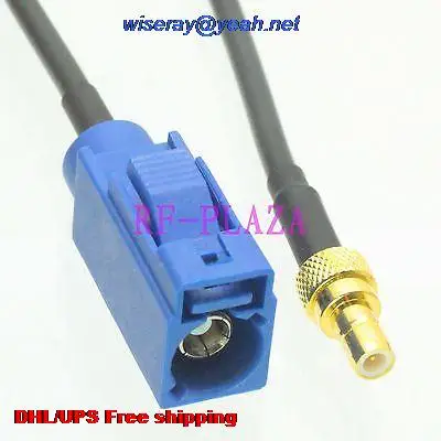 DHL/EMS 50 pcs Cable 6inch Fakra SMB C 5005 female to SMB male RG174 RF Pigtail jumper cable ...