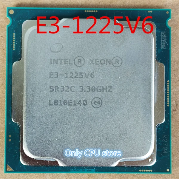 intle E3 1225V6 3.3GHz Quad Core processors Computer CPU E3 1225 V6 ...