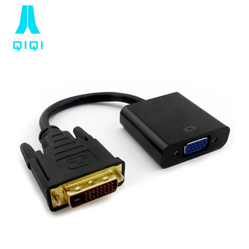 QIQI DVI to VGA Switch hd DVA 24 + 1 Male to VGA Female Video Converter ...
