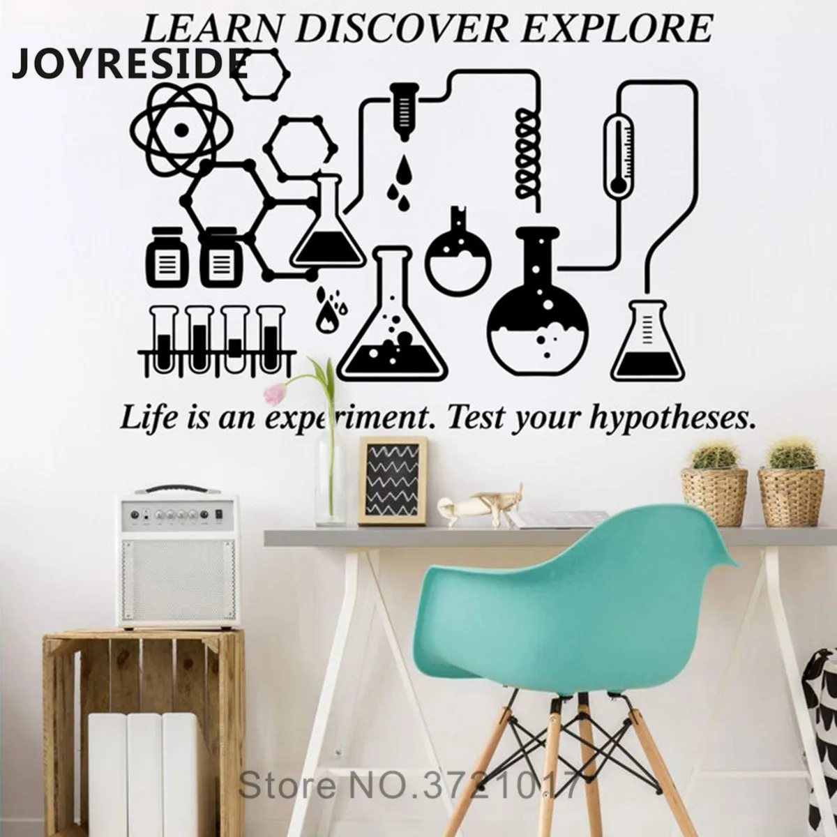 Chemical Science Wall Decals Labtory Science Decor Kids Children ...