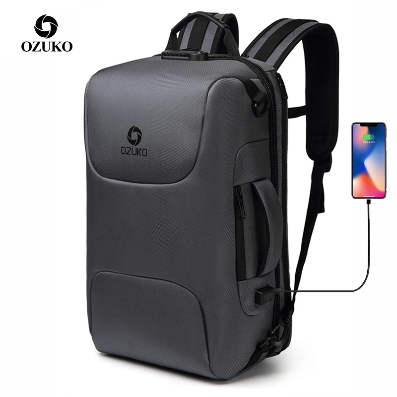 Laptop Backpack | Ozuko Backpack | Ozuko Bag Men | Backpacks Usb - High ...