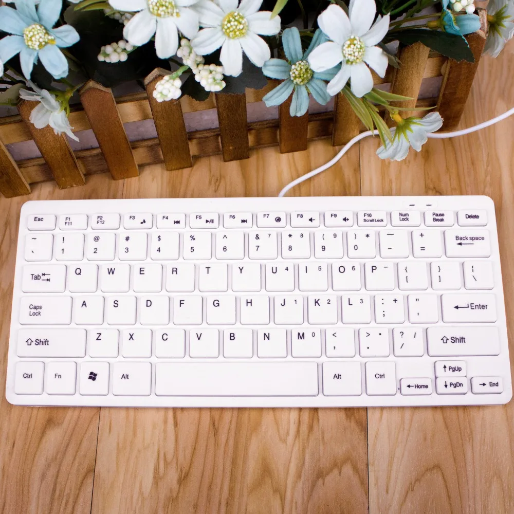 Thin Section Wired Keyboard Multimedia Mini Keyboards Laptop Type ...