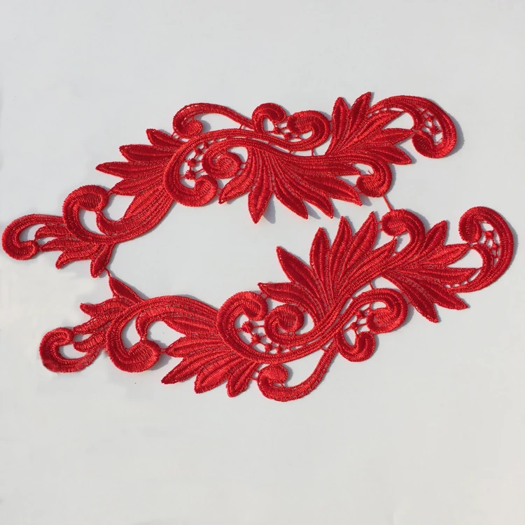 Water Soluble Lace Patch Garment Embroidery Motif Patch Material Lace ...