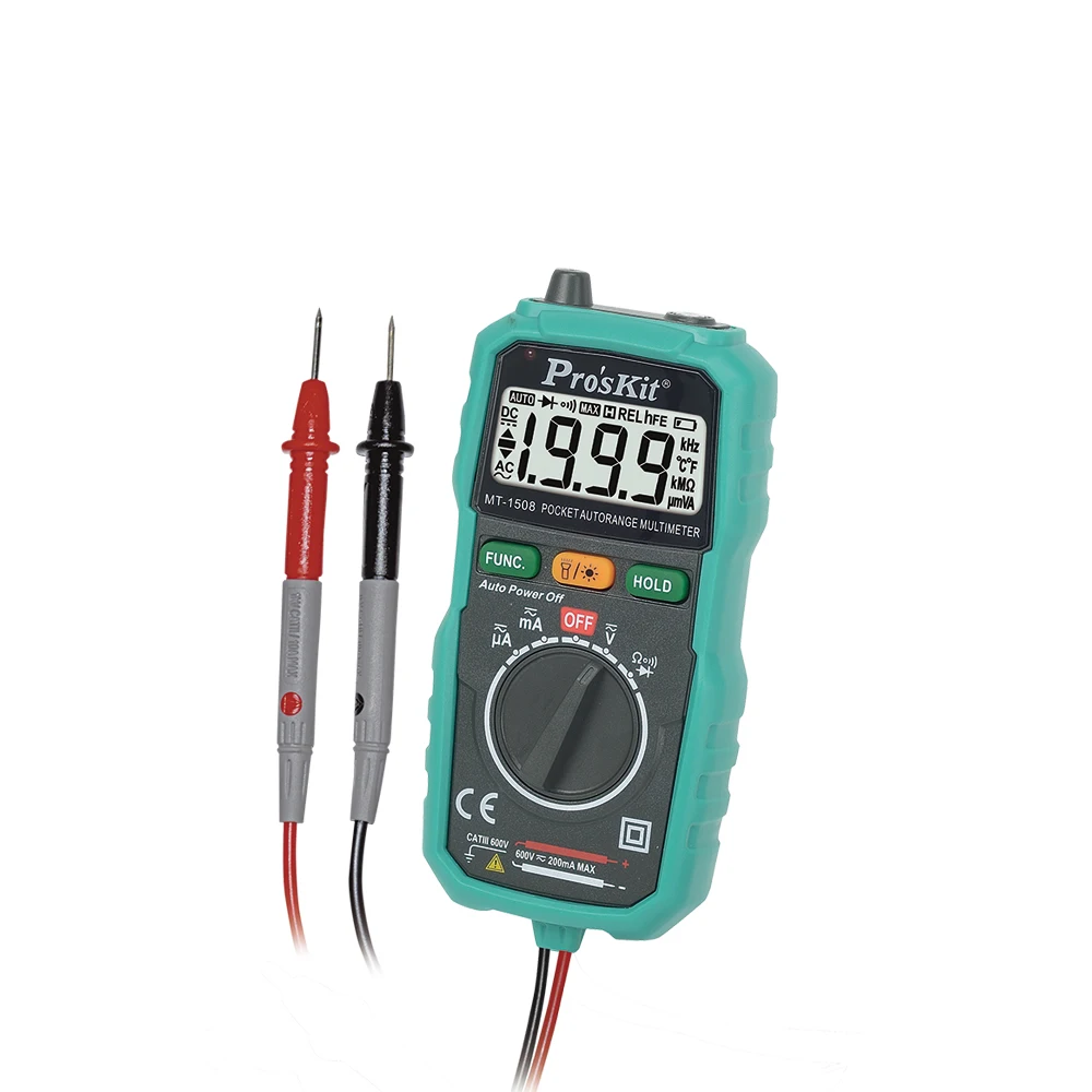 Pro 'skit MT 1508 Smart Pocket Type Automatic Range Digital Multimeter ...