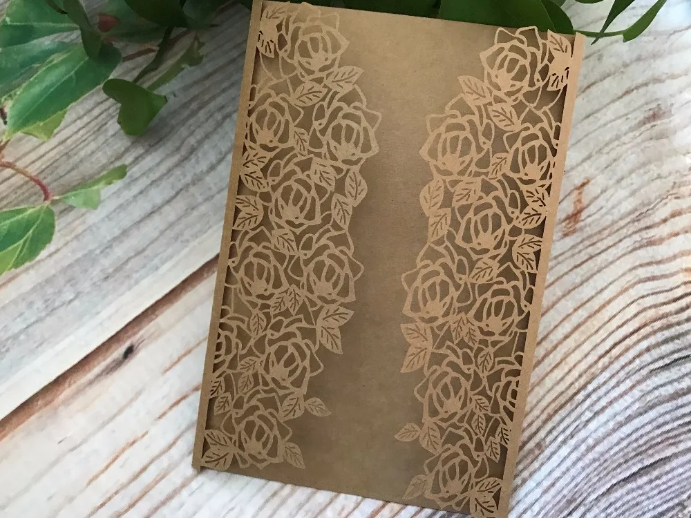 Brown Kraft Paper Invitations
