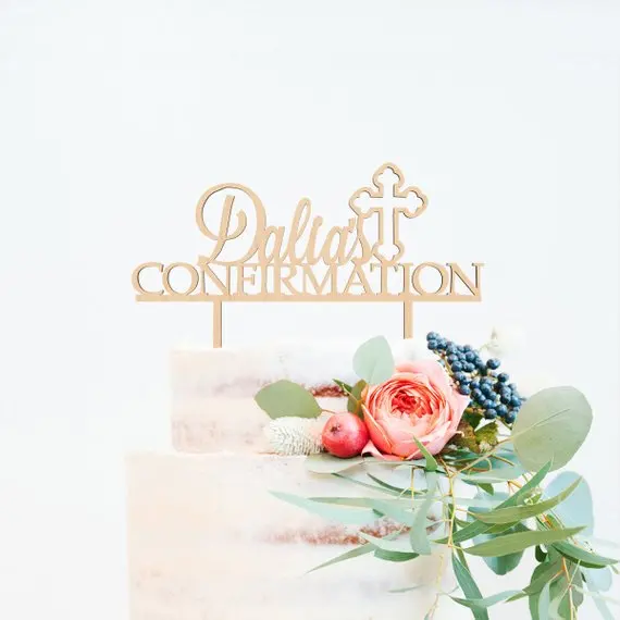 Custom Confirmation Cake Topper, Religious Cake Topper, Confirmation ... Custom Confirmation Cake Topper, Religious Cake Topper, Confirmation ...