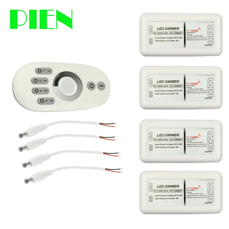 4 zone 2.4G RF LED Dimmer RF Controller Wireless + Touch panel Remote ...