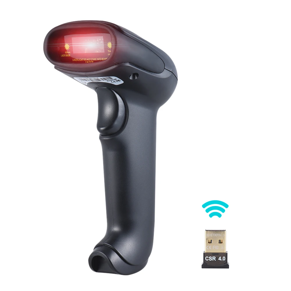 2017 Laser 2.4G Wireless Barcode Scanner Handheld Barcode Bar Code ...