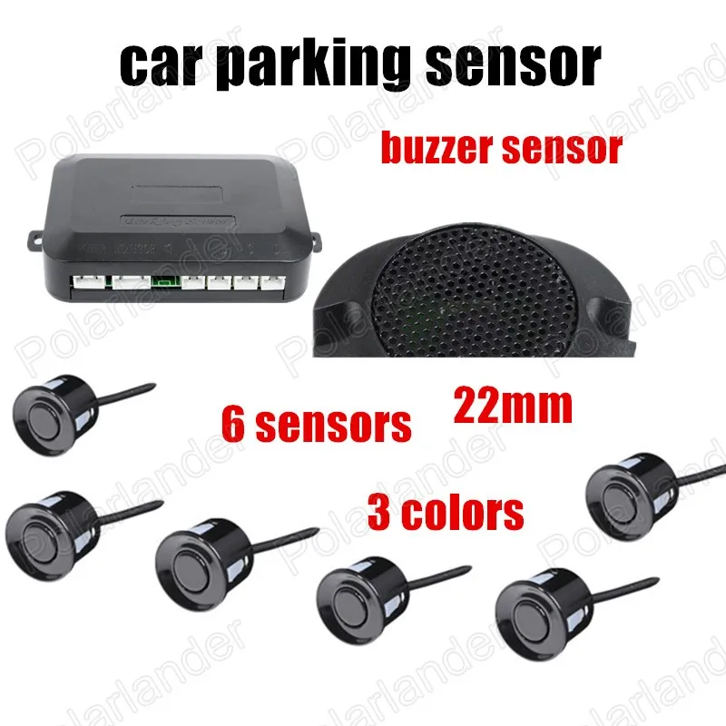 Car-Parking-sensor-6-sensors-Buzzer-Backup-Radar-Detector-System ...