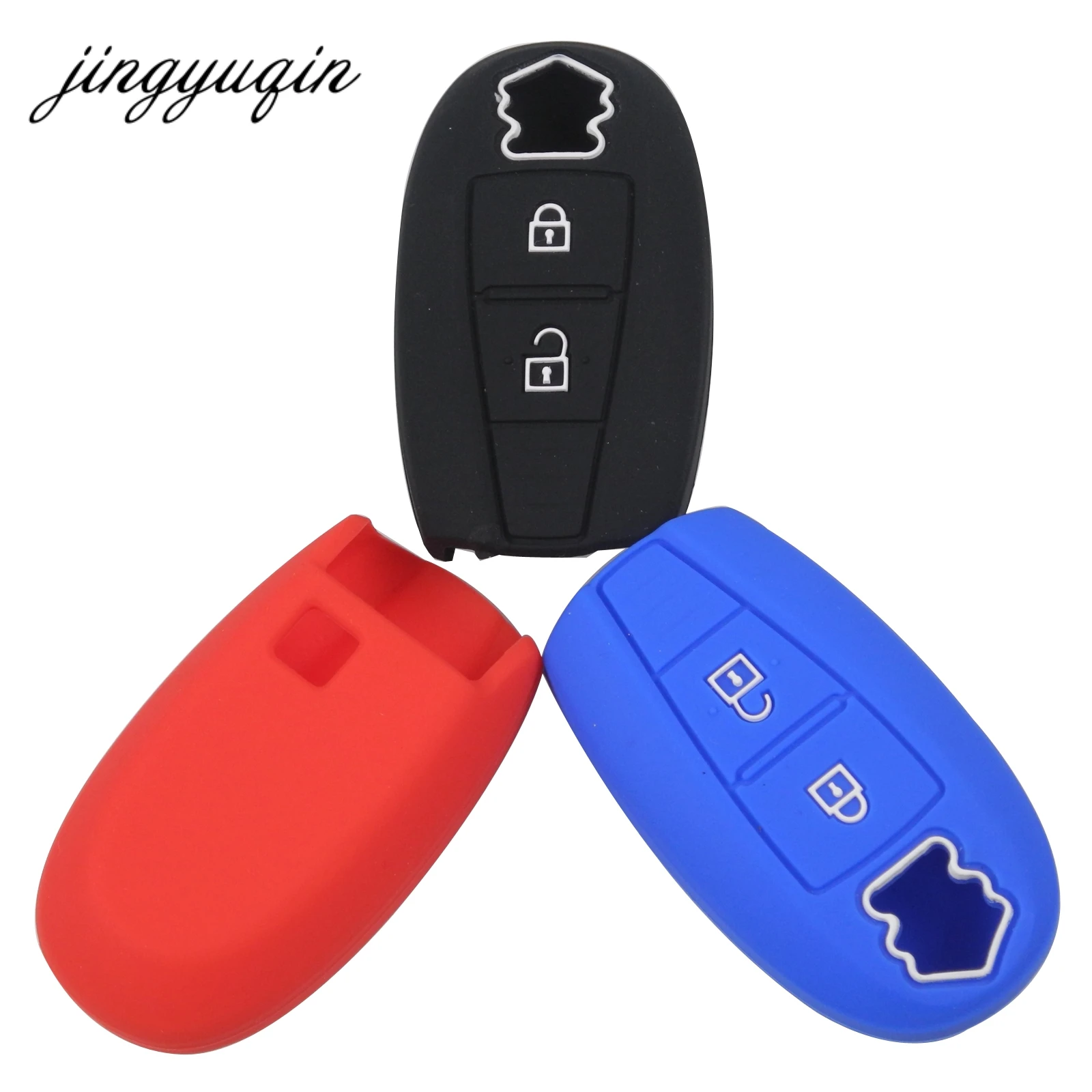 jingyuqin-Silicone-Cover-Smart-Key-Case-For-Suzuki-Swift-Kizashi-SX4-S ...