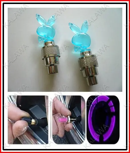 1 UNIDADES 2 par/set Válvula Principal de luz LED 7x2.5 cm luz del ...