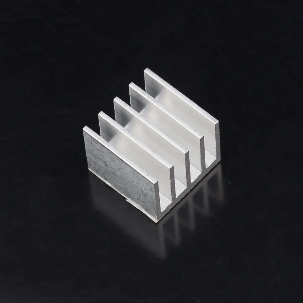 Gdstime 200pcs 20mmx20mmx15mm Aluminum With 3m Silver Mini Small Ic ...