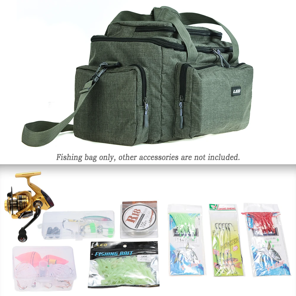LEO Fishing Bag Outdoor Men Women Storage Waterproof Bag Fishing Tackle ...