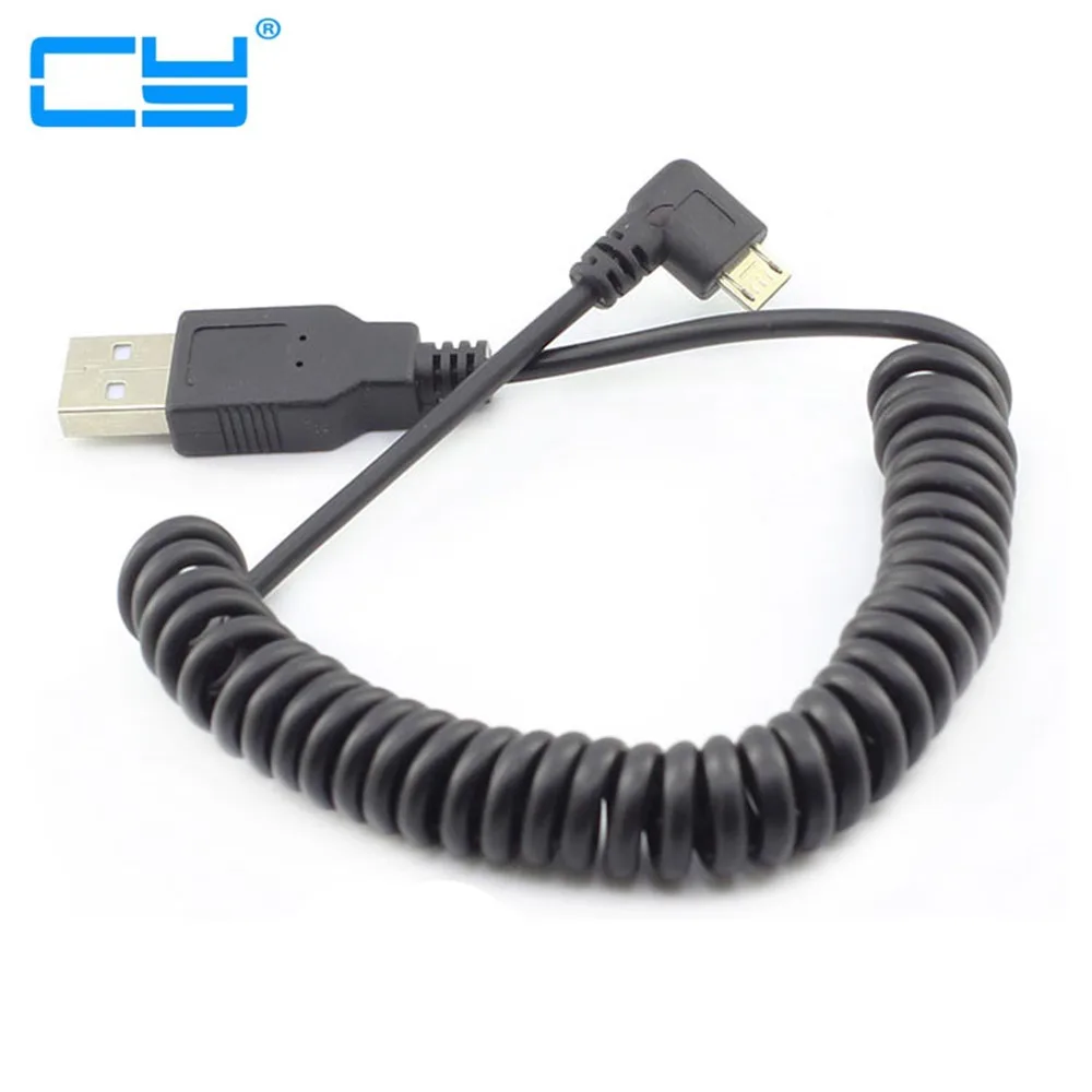 Right-Angled-90-degree-USB-2-0-Micro-Male-to-A-Type-Male-Stretch-Data ...