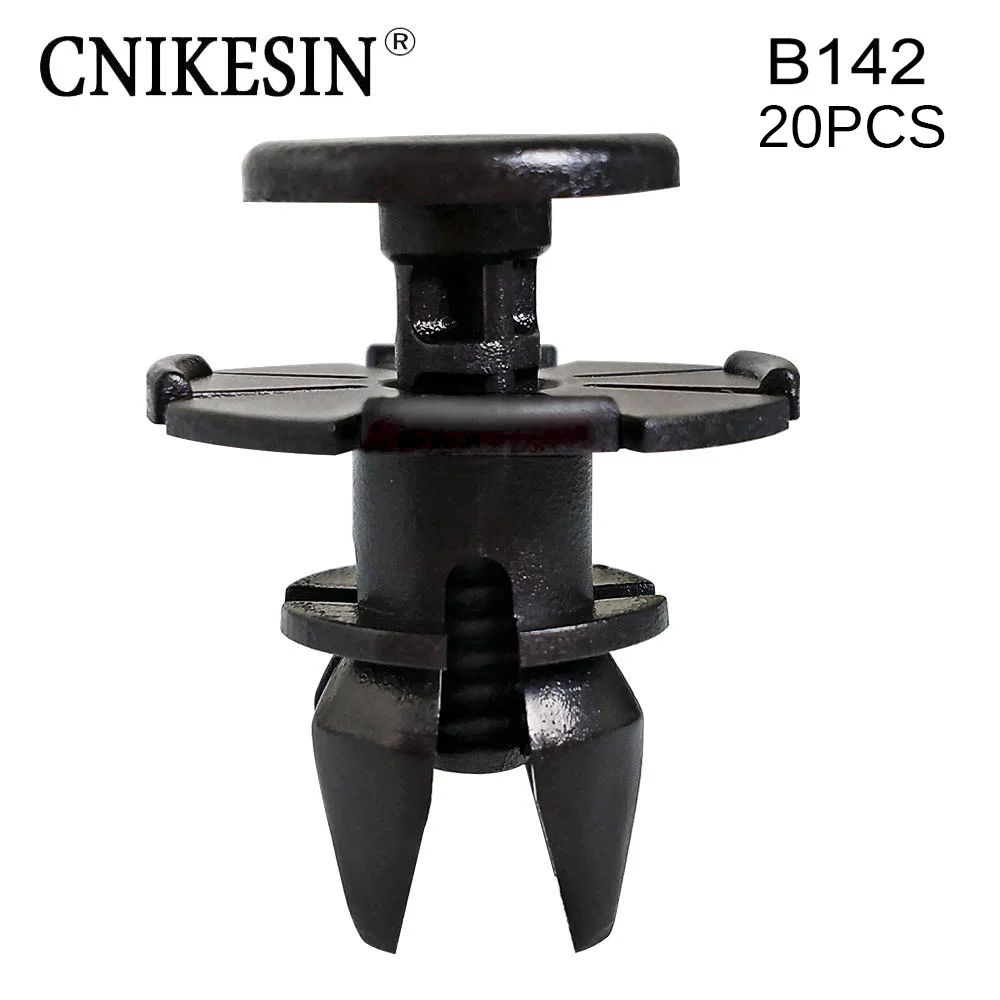 CNIKESIN B142 20PCS 14.5mm Hole Car Fastener Push Type Shield Retainers ...