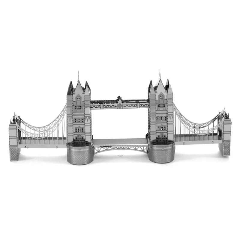 London Tower Bridge Fun 3d Metal Diy Steel Scale Miniature Model Kids ...
