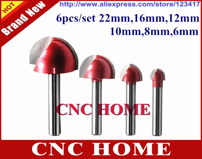 6pcs Round Cutters Shank Diameter 6mm, Cutter Width 6mm 8mm 10mm 12mm ...