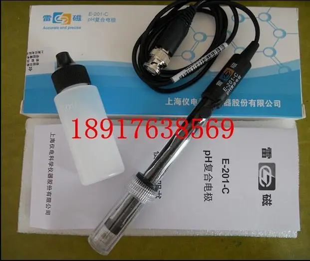 Shanghai-Leici-E-201-C-rechargeable-PH-composite-electrode-electrode-pH-electrode-pH-detection ...