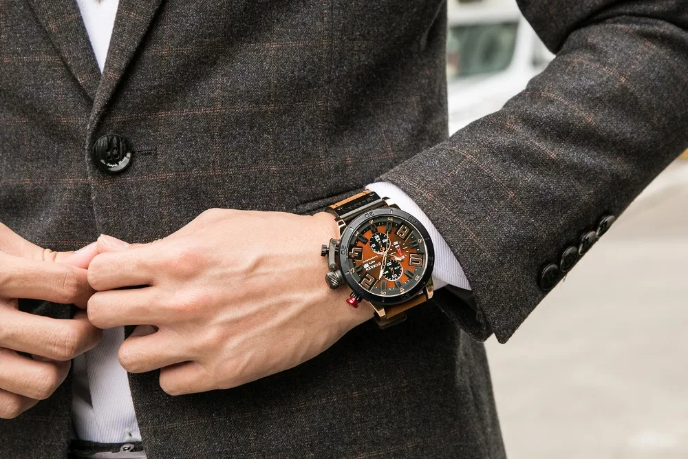 Curren M8312 Watch Chronograph Original Watch With Date