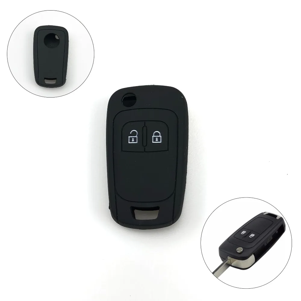 2 Button Silicone Car Remote Key Fob Shell Cover Case For Opel Astra J ...