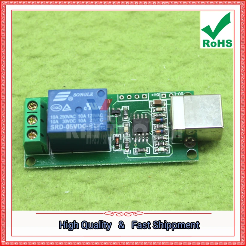 Unidad gratuita/interruptor de control usb/módulo de relé de 1 vía 5V ...