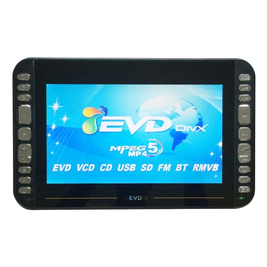 13.8 Inch LCD TV Mini Digital Mobile TV Portable DVD EVD Player TV VCD ...