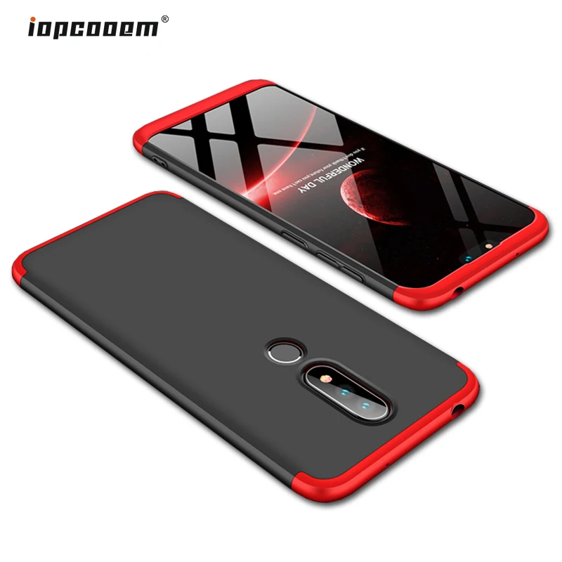 For Nokia X6 2018 Case Nokia 6 1 Plus Cover 360 Full Pprotect Hard Pc