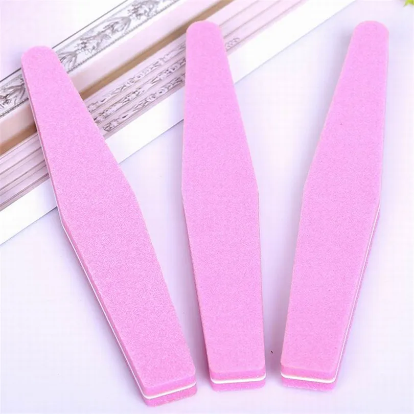 1pcs Double Side Plastic Nail Files nail Buffer Buffing Slim Crescent ...