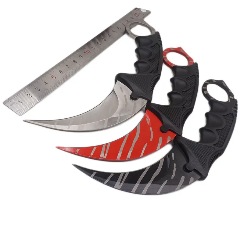 CS GO Karambit Knives Tactical Pocket Knife Stainless Steel Blade ...