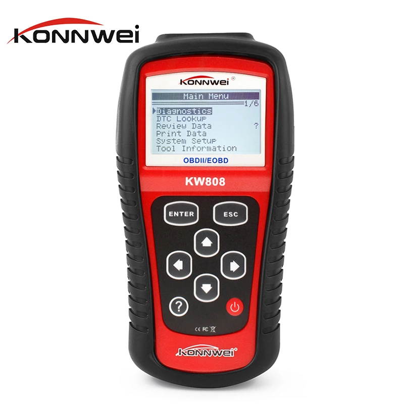 Universal OBD Car Scanner OBD2 Automotive Scanner Konnwei KW808 ...
