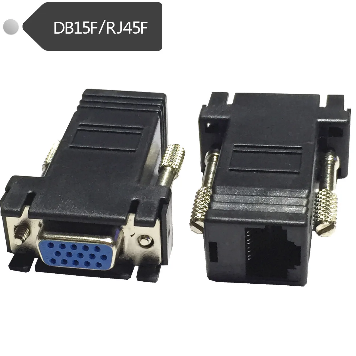 Assembled complete DB15 Pin female to RJ45 female 8P8C female adapter ...