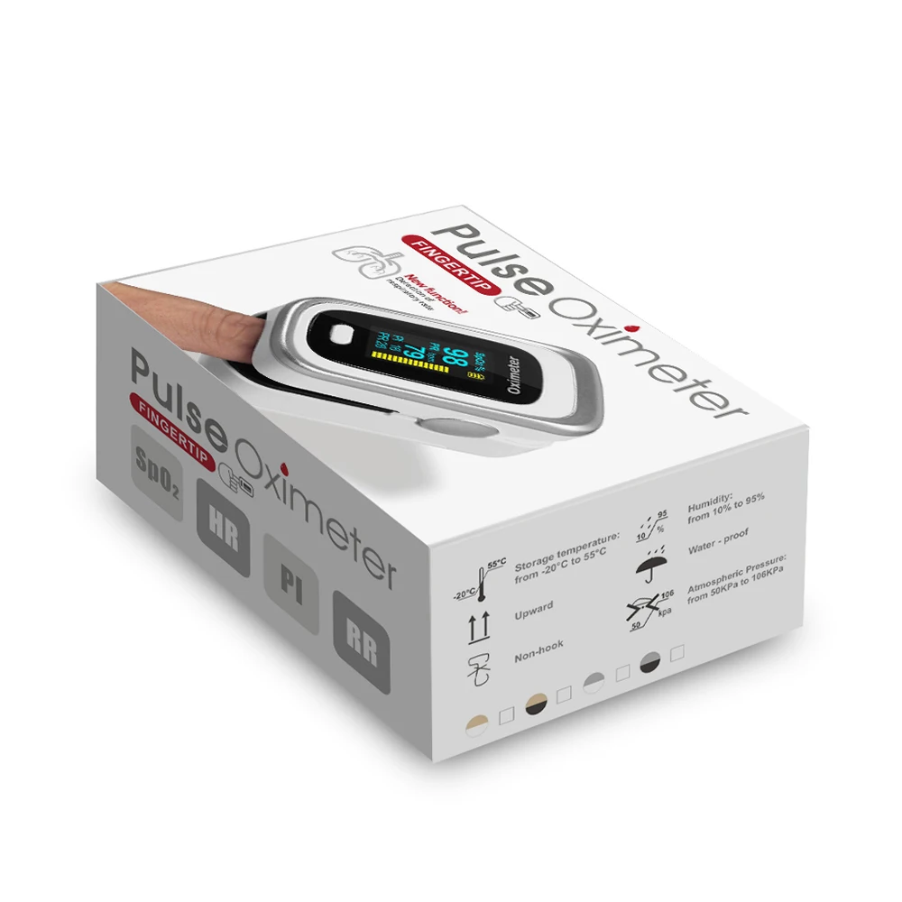 Finger Pulse Oximeter Medical Household Portable OLED Oximetro ...