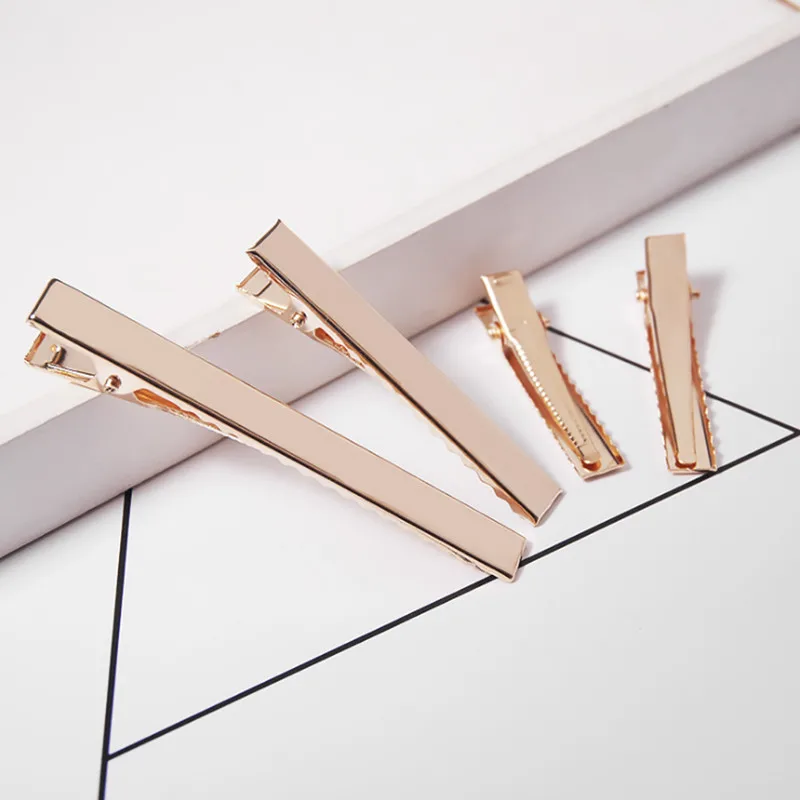 20pcs-41-46-56-76mm-KC-Gold-Metal-Alligator-Hair-Clips-Pins-Flat-Top ...