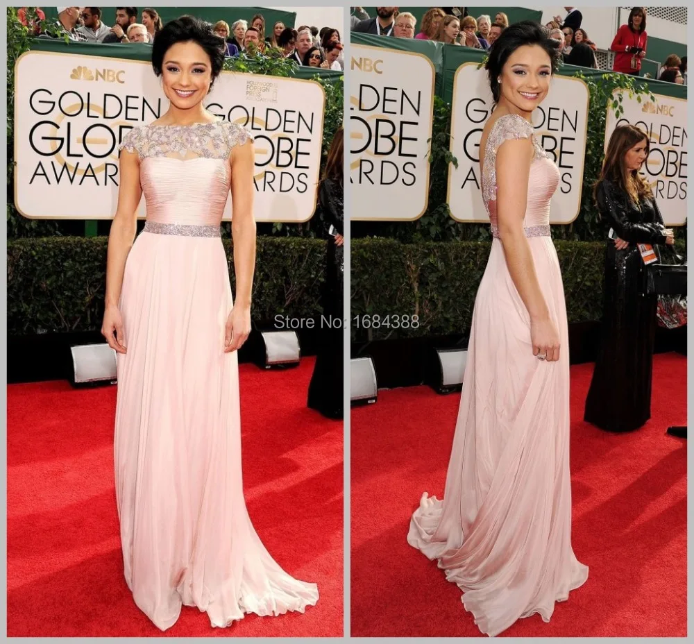 2015 Elegant Custom Made Oscar Awards Dresses A line Lace Beading ...