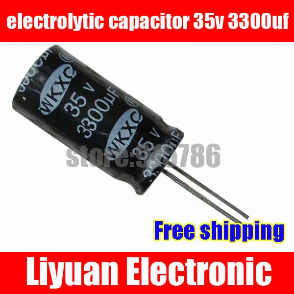 Free Shipping High-quality Electrolytic Capacitor 35v 3300uf / Aluminum ...