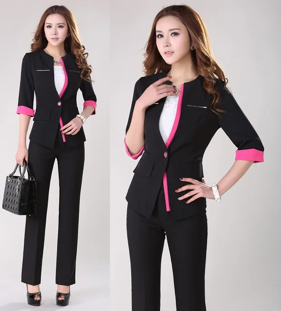 Size S XXXL Elegant Black New 2015 Spring Autumn Formal Women Pants ...