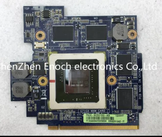 Para ASUS G71G G71GX G72GX VGA Video PN 69N0FHV11B02 01 GTX 260M GTX260M G92 751 B1 60 NVZVG1000 ...