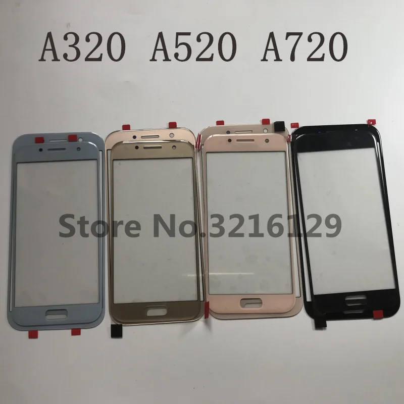 Внешний передний Внешний стеклянный объектив Замена для samsung Galaxy A3 A5 A7 A320/A520/A720 ...