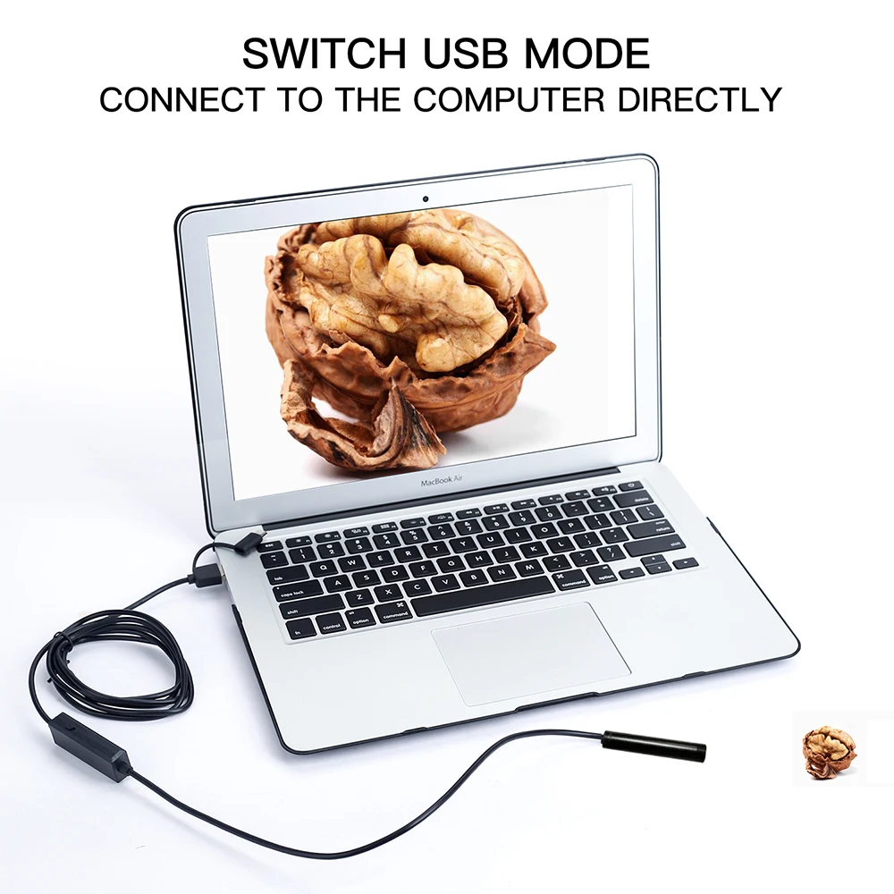 F160 2m hard cable 3in1 waterproofcamera endoscope android IOS wifi ...