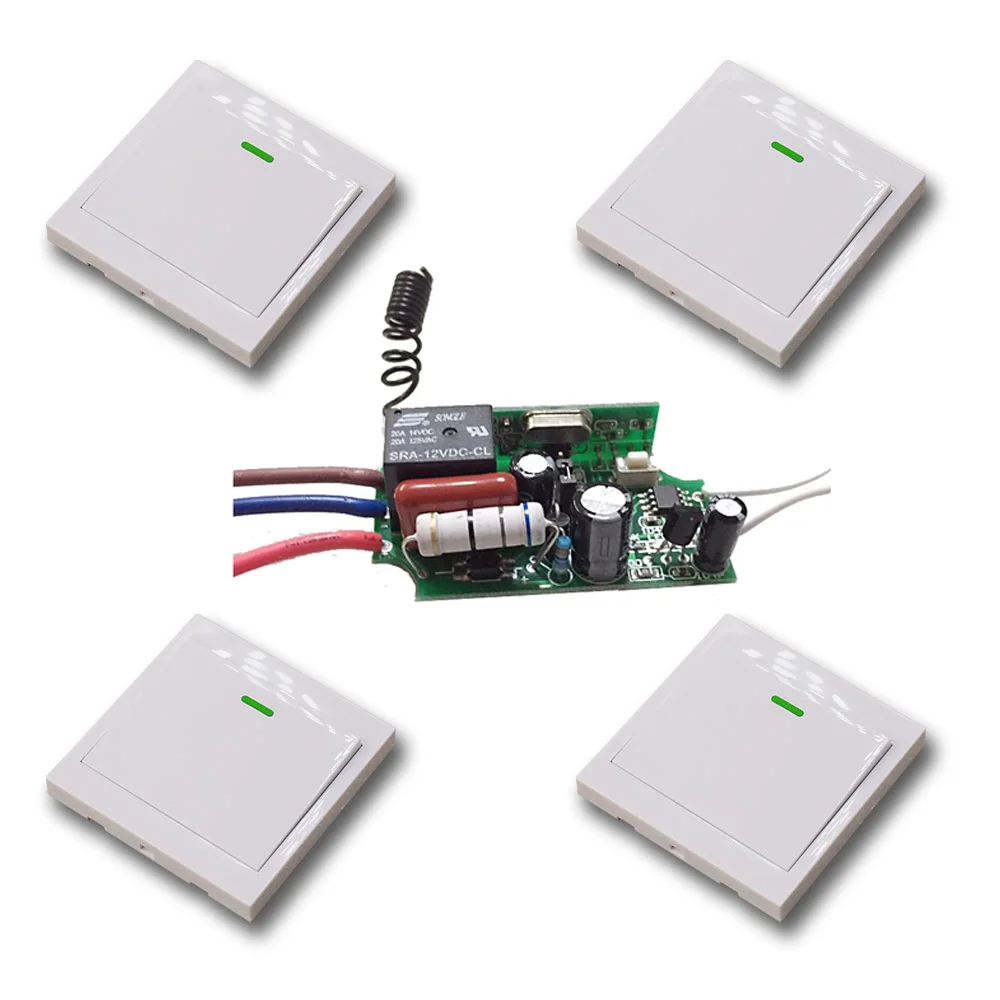New 1CH RF Wireless Remote Control Switch 220V Simple Operation with ...