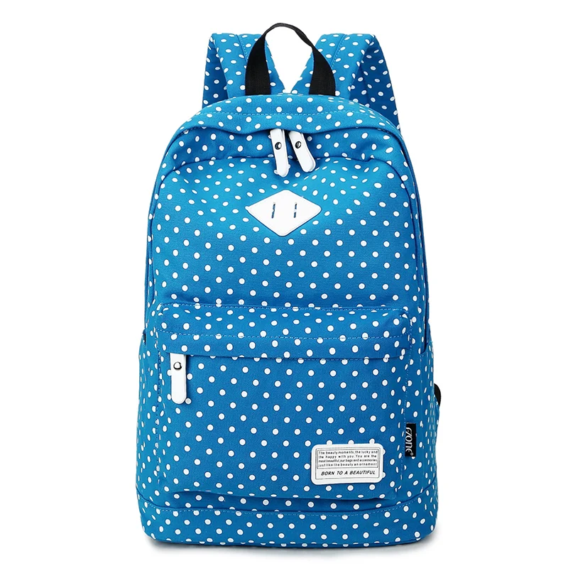 Cute Dot Printing Backpacks Woman School Bags for Teenagers Girls Daily ...