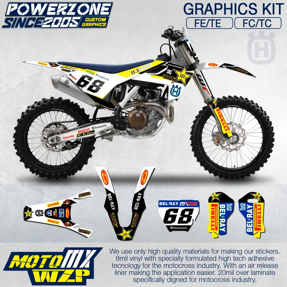 Customized Team Graphics Backgrounds Decals 3M Custom Stickers Kit For ...