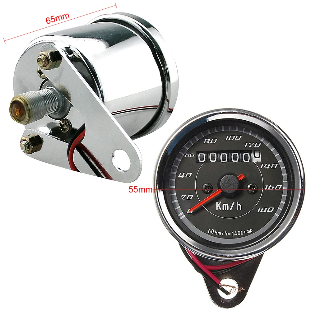 0-180km-h-Motorcycle-Scooter-Speedometer-Silver-LED-Backlit-speedometer ...