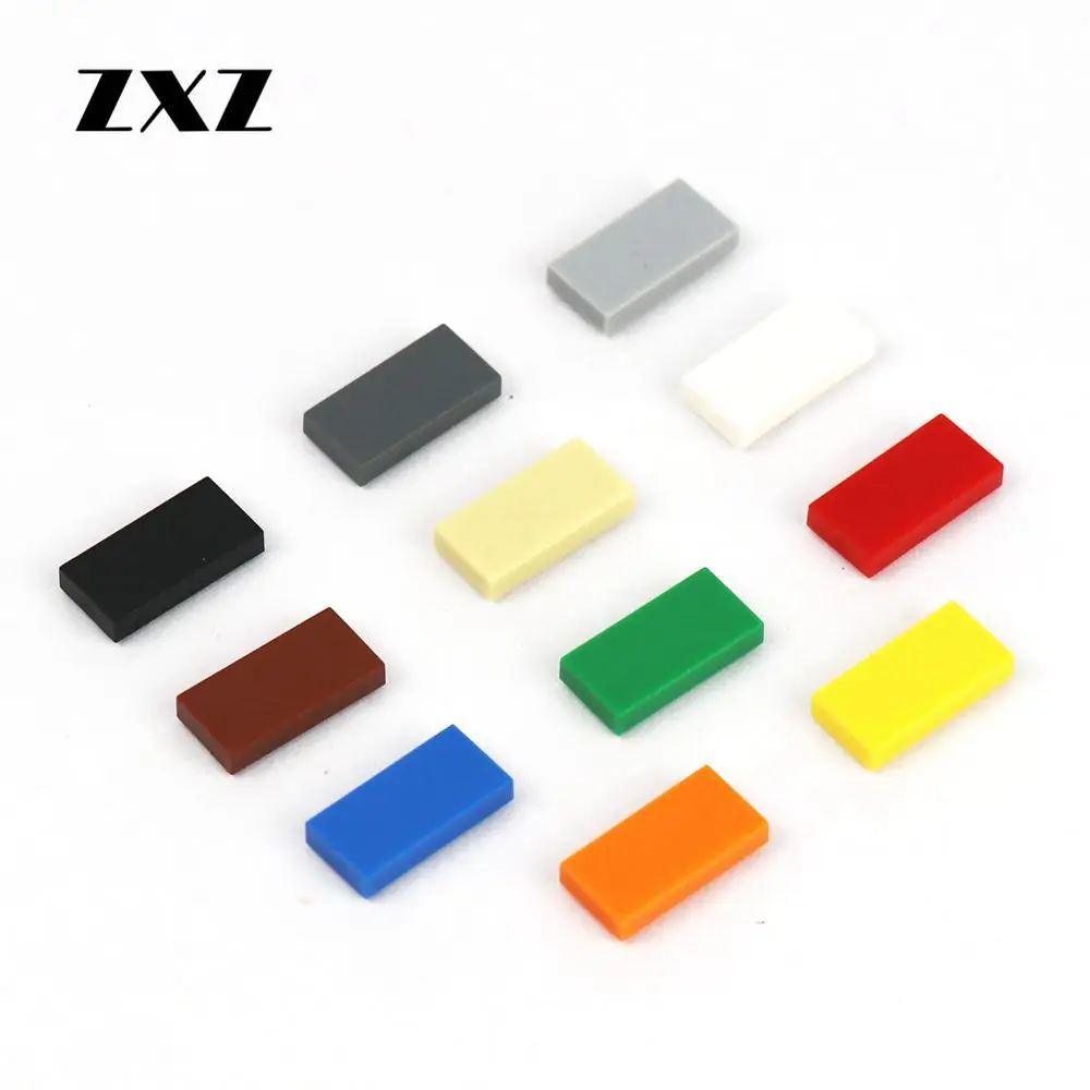 Wholesale 3000pcs Flat Tile 1 x 2 DIY Educational Building Blocks Brick ...