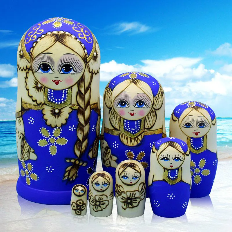 7 Layers of Russian Dolls Tasteless Children's Educational Toys Gifts ...