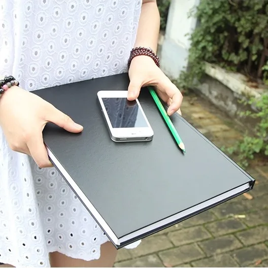 "Black Secret" Drawing Sketchbook Big Size Blank Papers Hard Cover Art ...