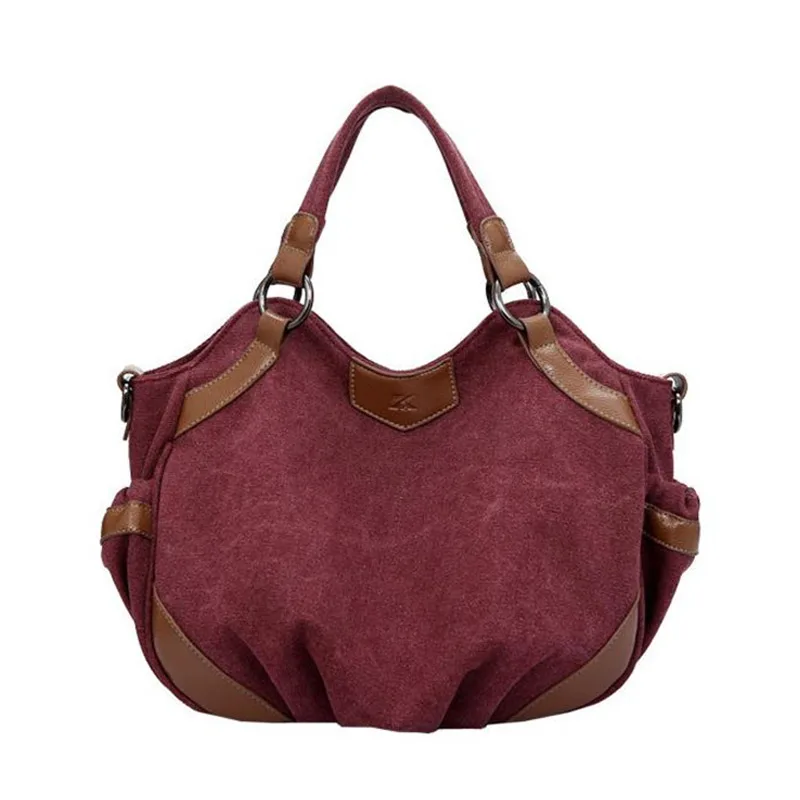 New Canvas Women Tote Bag Retro Fashion Messenger Bags Academy Style ...